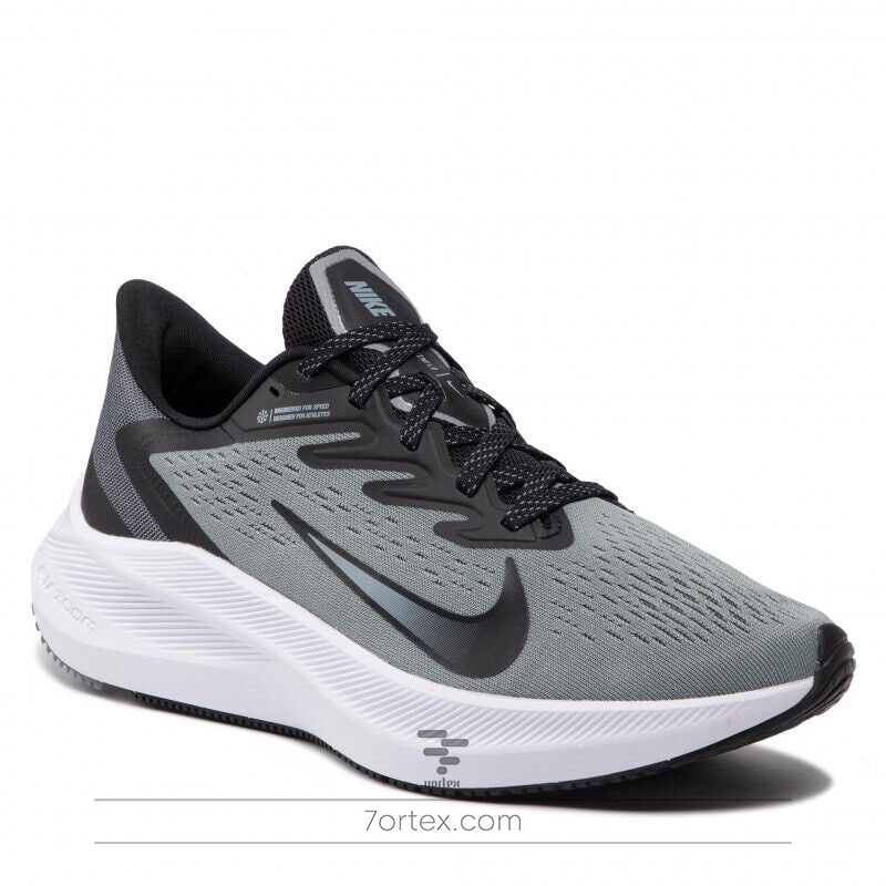 کتونی نایکی وینفلو7 مدل Nike Air Zoom Winflo 7 Grey - ورتکس